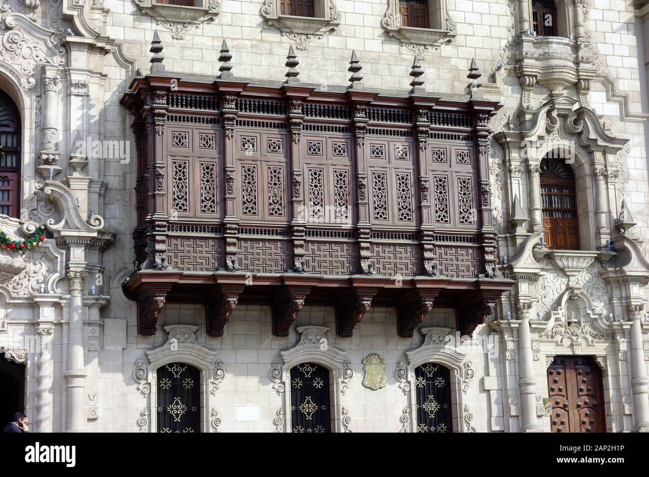 Archbishop's Palace, Lima, Historic Centre, Peru, South America Stock ...