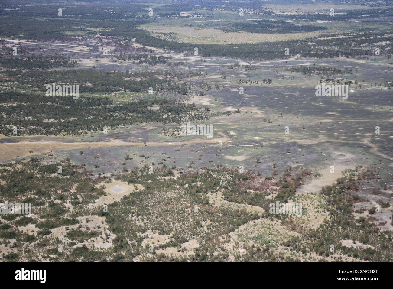 Aerial landscape photograph of the okavango delta hi-res stock ...