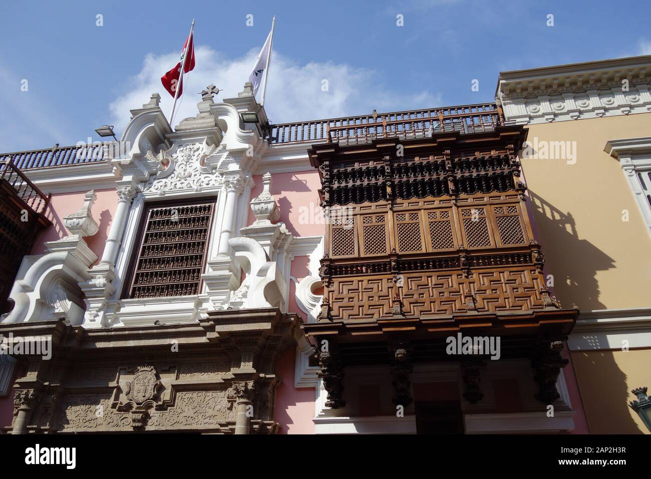 Torre Tagle Palace, Palacio de Torre Tagle, Lima, Historic Centre, Peru ...