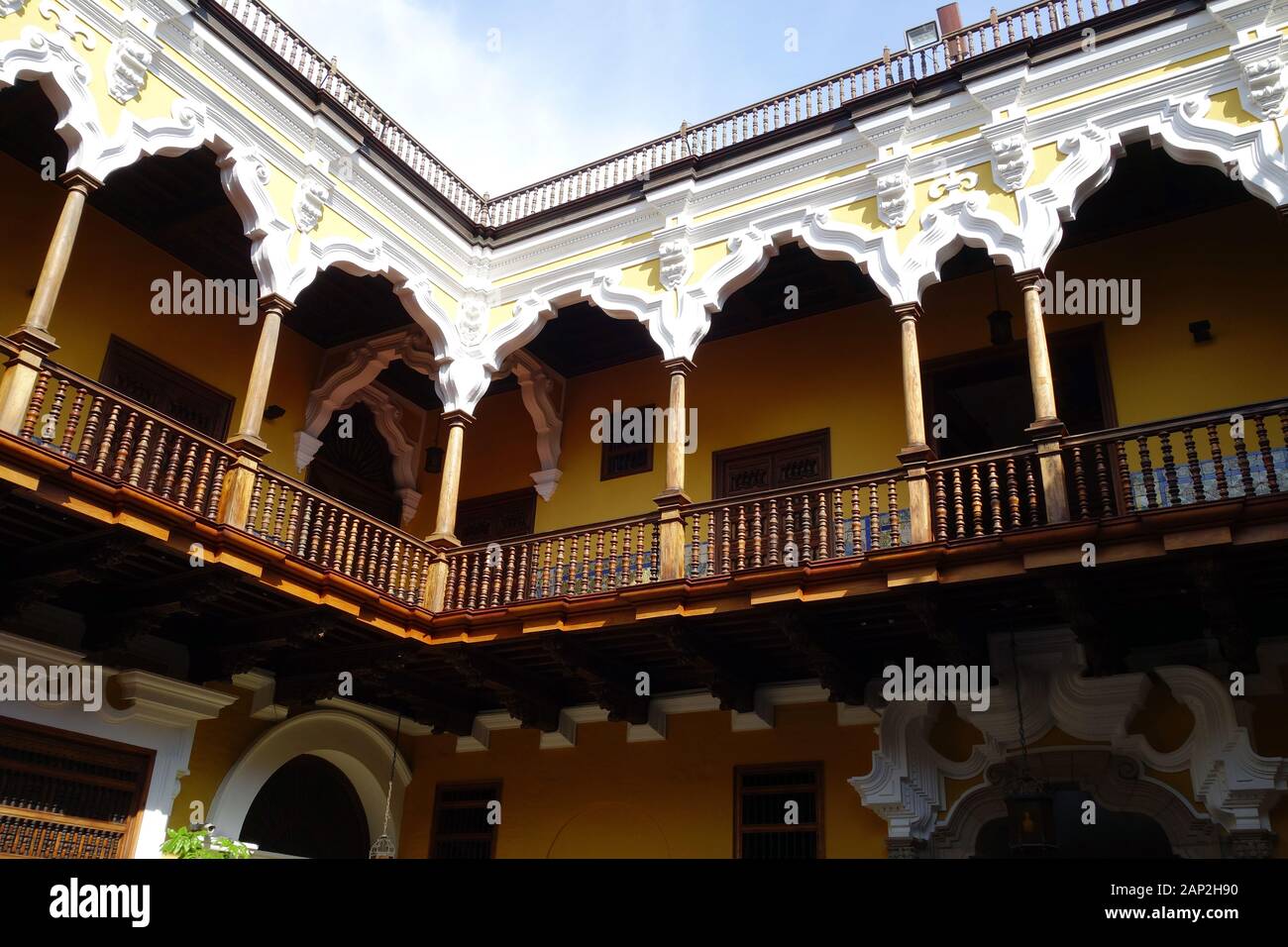Torre Tagle Palace, Palacio de Torre Tagle, Lima, Historic Centre, Peru ...