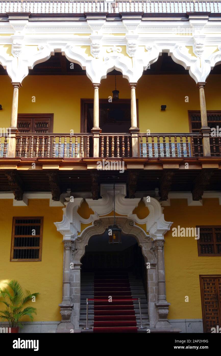 Torre Tagle Palace, Palacio de Torre Tagle, Lima, Historic Centre, Peru ...