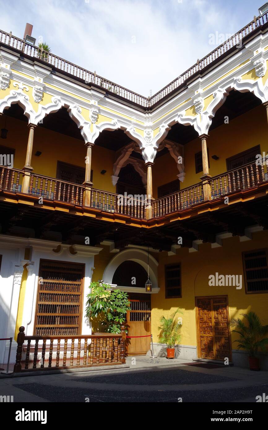 Torre Tagle Palace, Palacio de Torre Tagle, Lima, Historic Centre, Peru ...