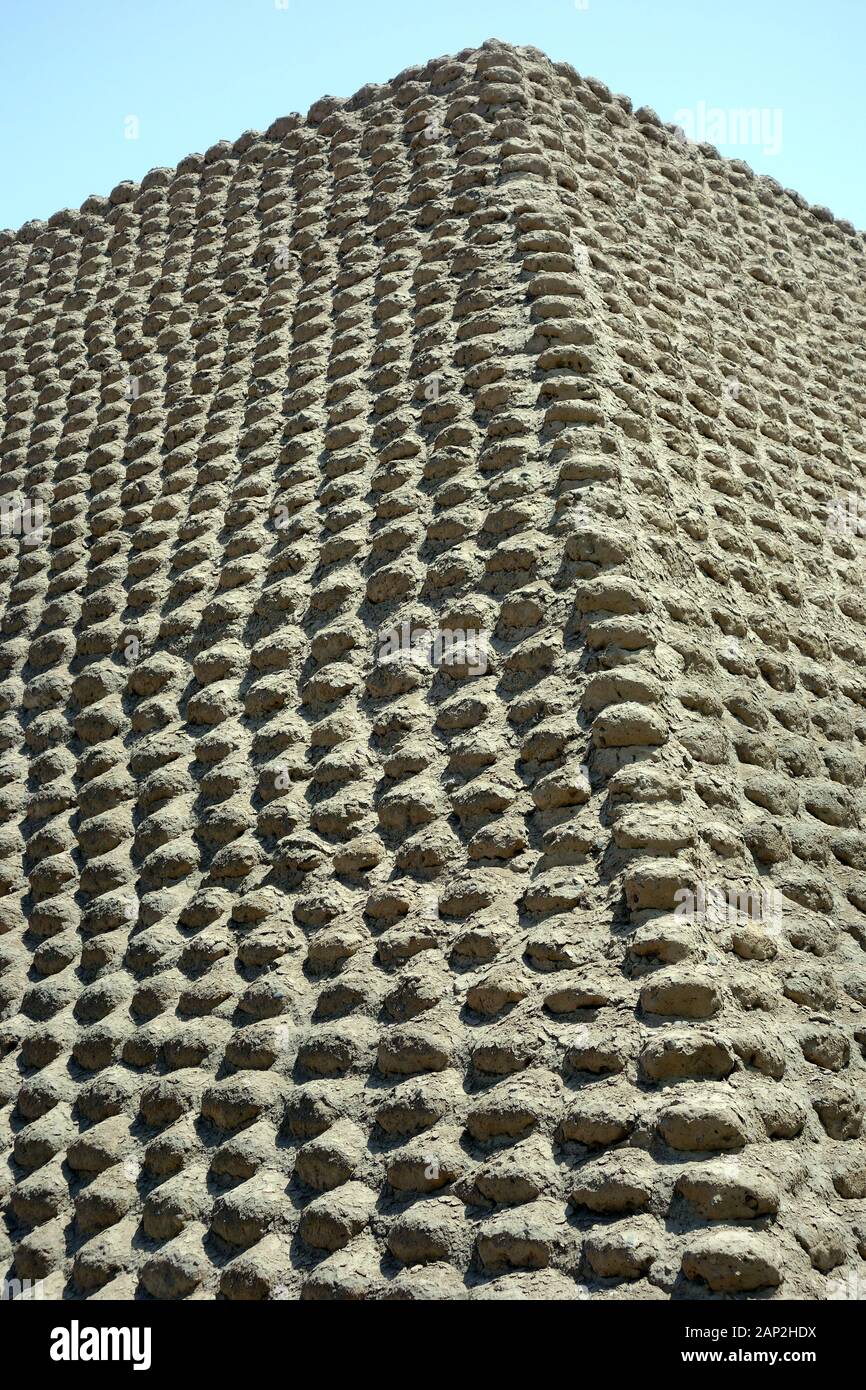 Huaca Huallamarca adobe pyramid, Lima, San Isidro District, Peru, South ...