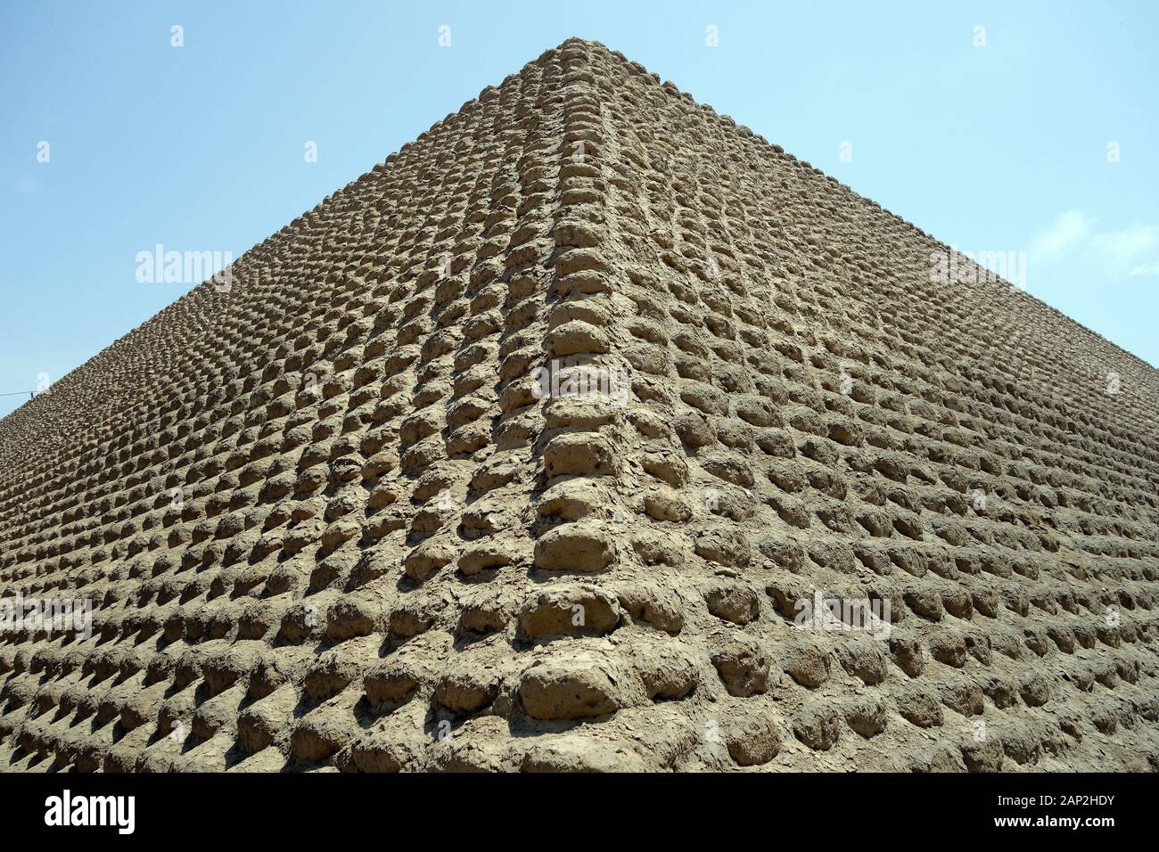 Huaca Huallamarca adobe pyramid, Lima, San Isidro District, Peru, South ...