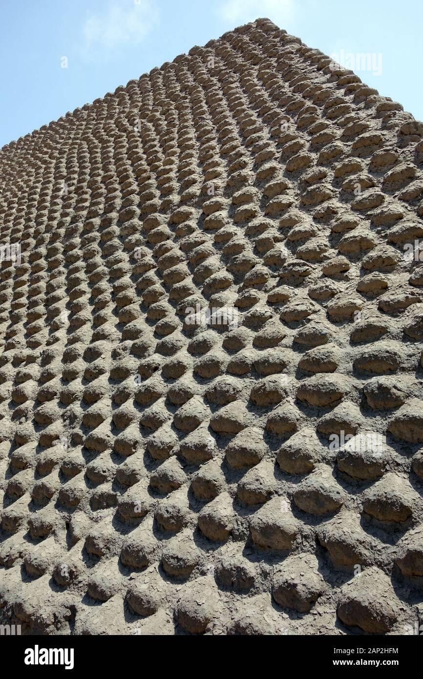 Huaca Huallamarca adobe pyramid, Lima, San Isidro District, Peru, South ...
