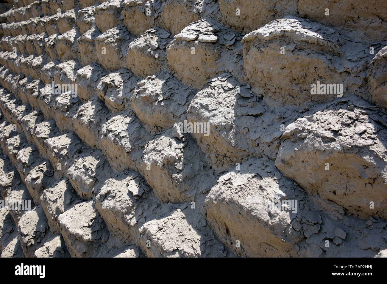 Huaca Huallamarca adobe pyramid, Lima, San Isidro District, Peru, South ...