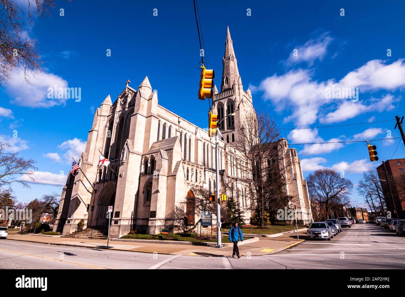 Calvary Episcopal Church, a Gothic Revival-style building built in it's ...