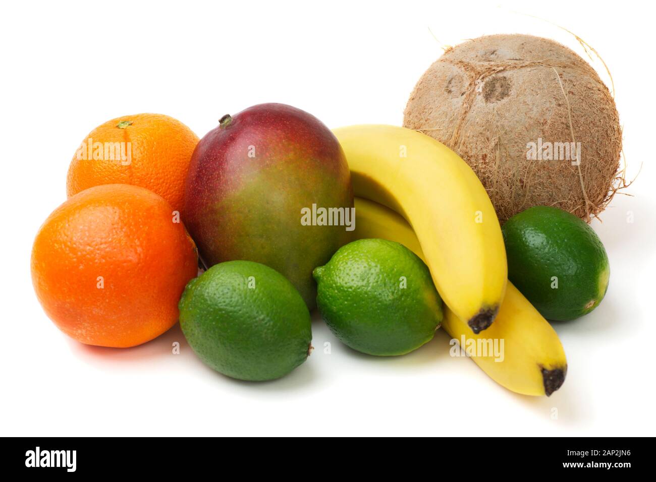 Fruit grouping isolated on white Stock Photo - Alamy