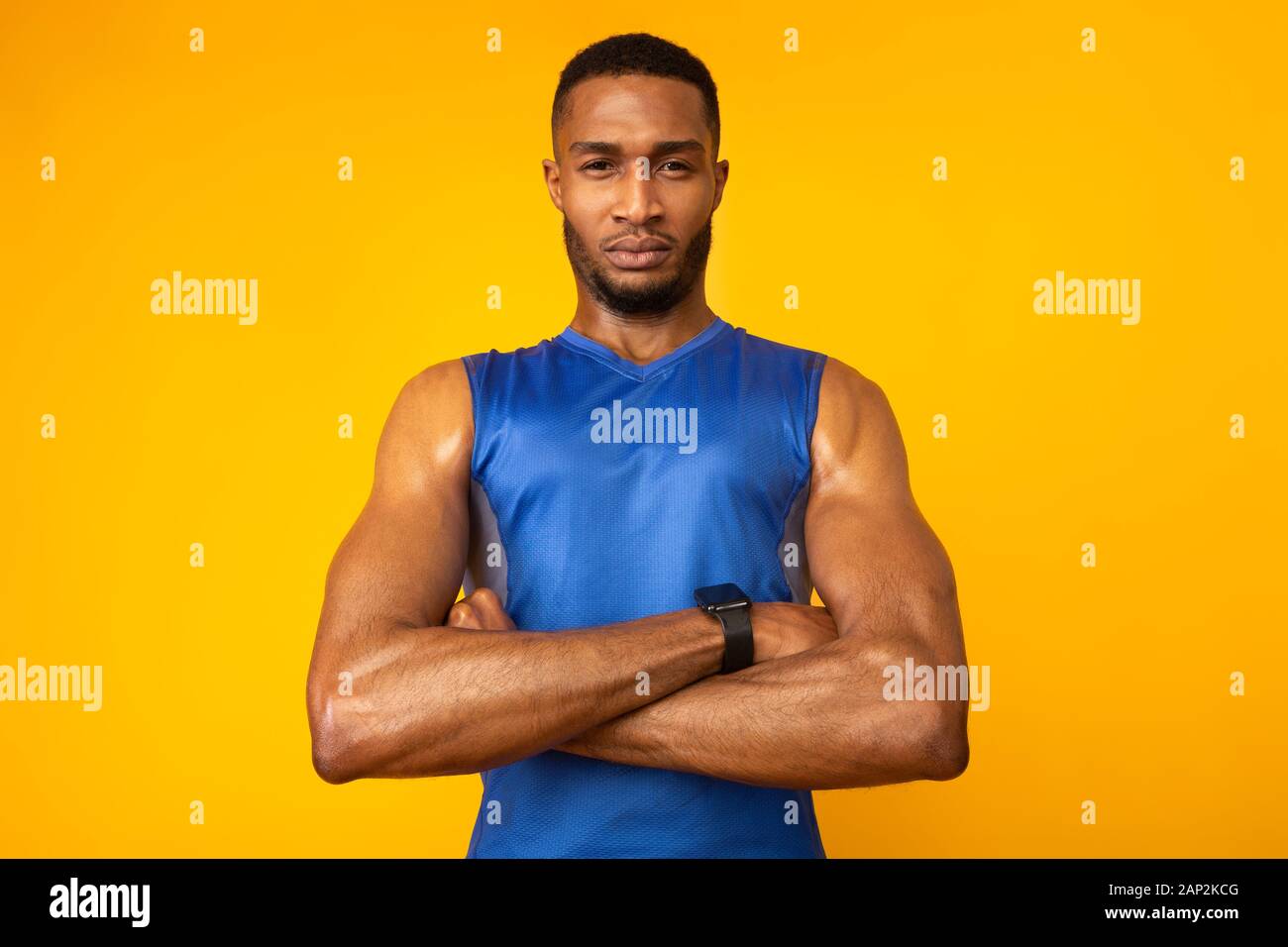 Bodybuilder crossed arms hi-res stock photography and images - Alamy