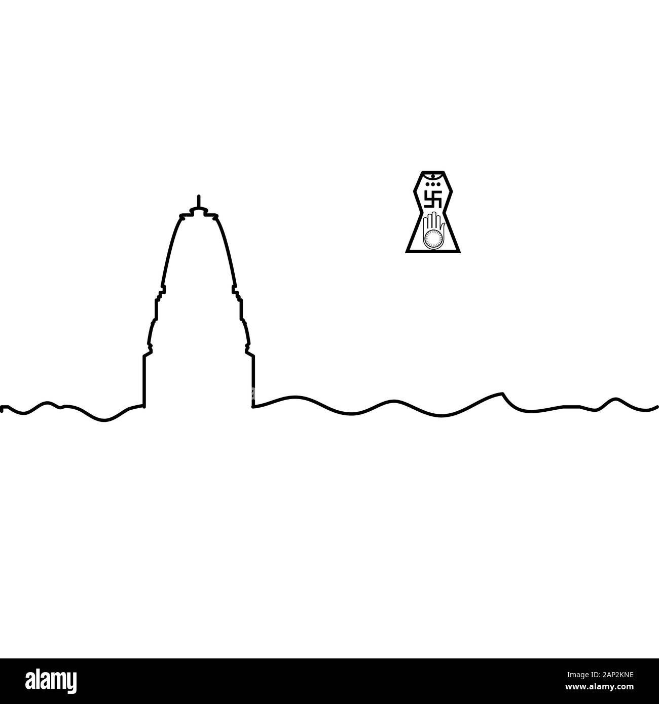 Mahavir temple Cut Out Stock Images & Pictures - Alamy