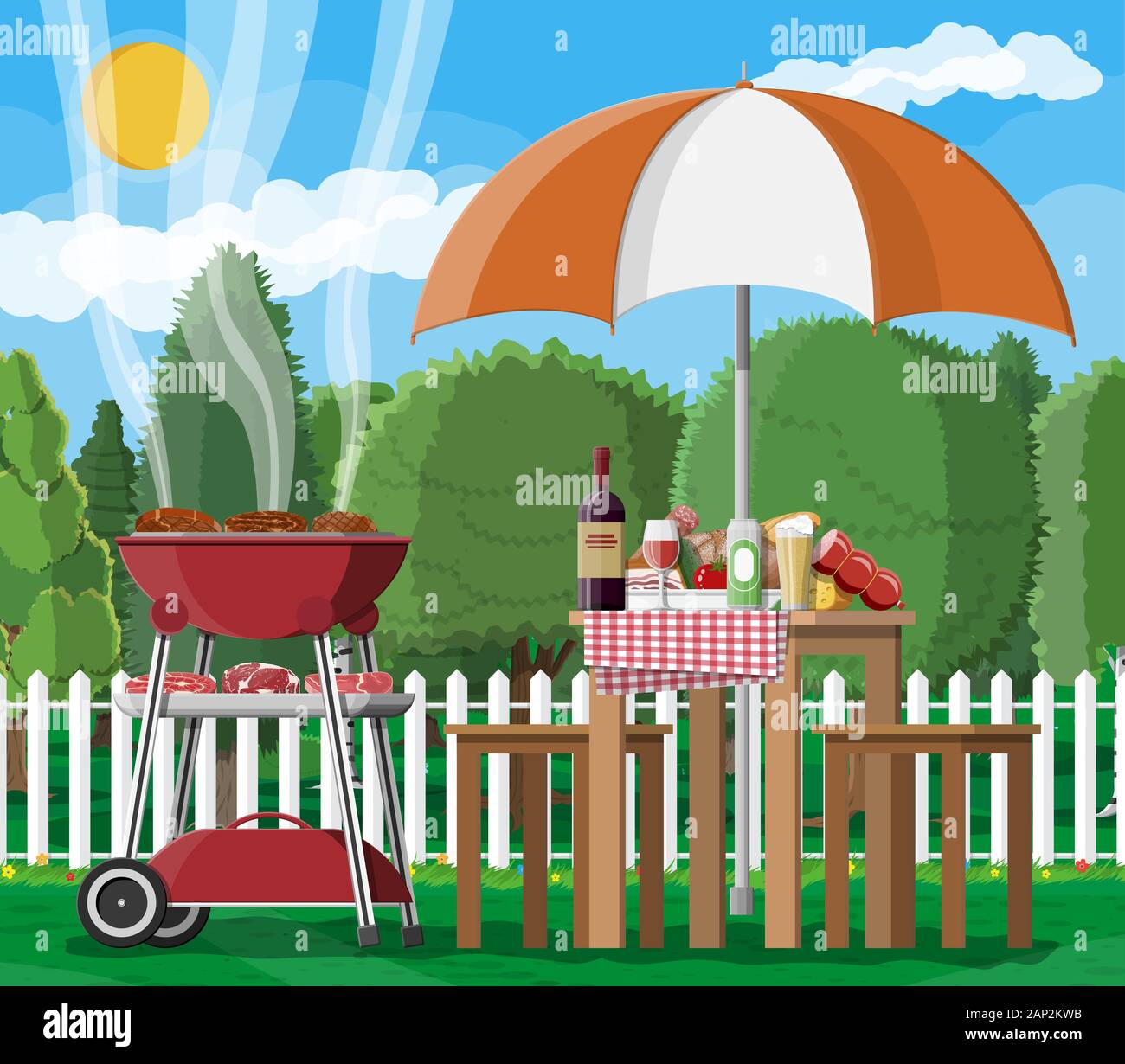 Bbq party or picnic Stock Vector Image & Art - Alamy