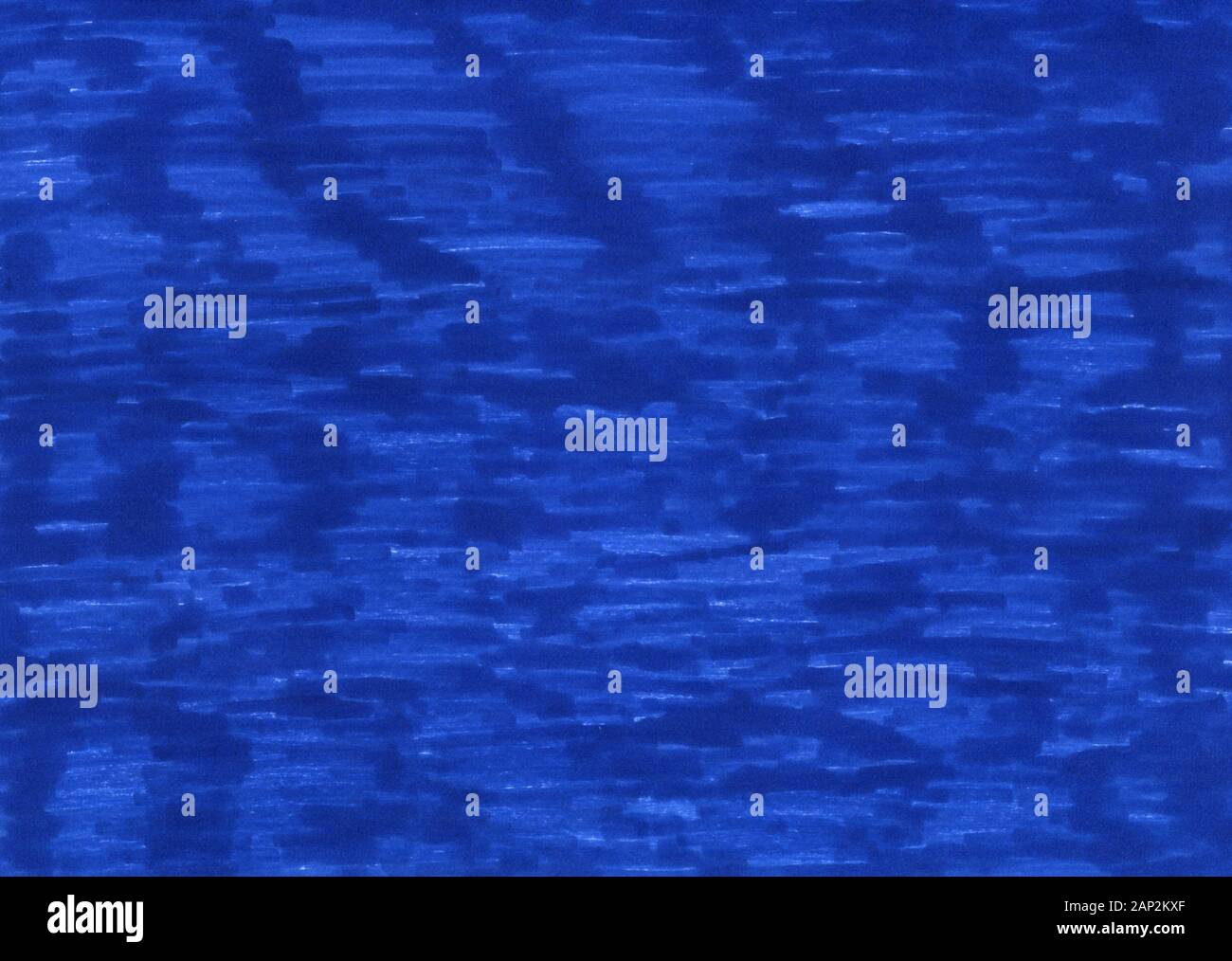 closeup of permanent blue marker doodles pattern texture brushes on ...