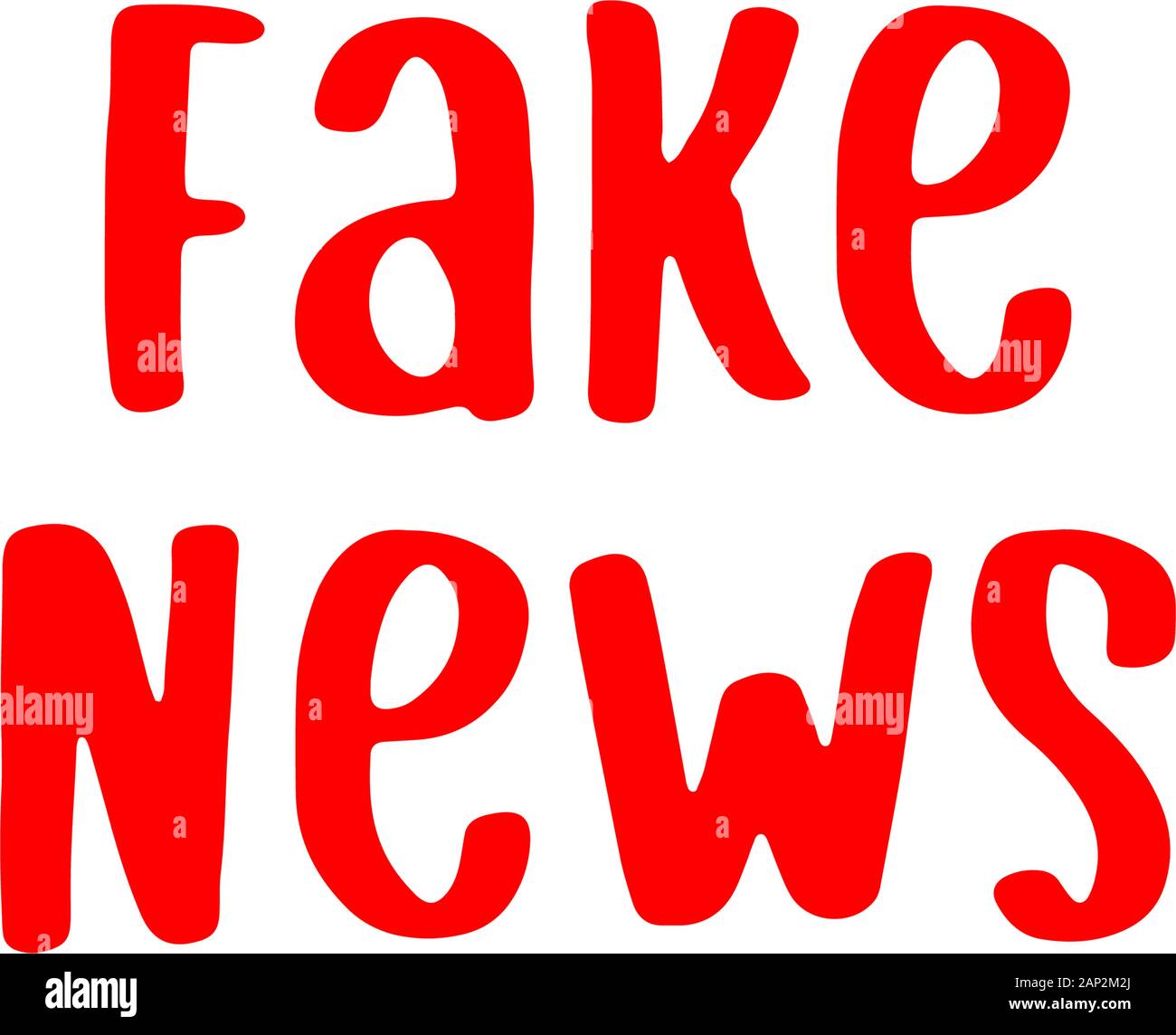 A Logo Design About Fake News Fake News Logo Fake News Tag Vector Illustration Stock Vector
