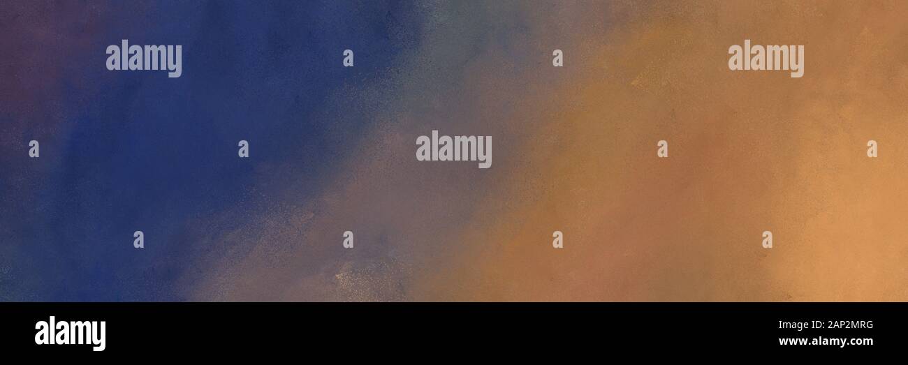 vintage horizontal design with pastel brown, peru and midnight blue ...