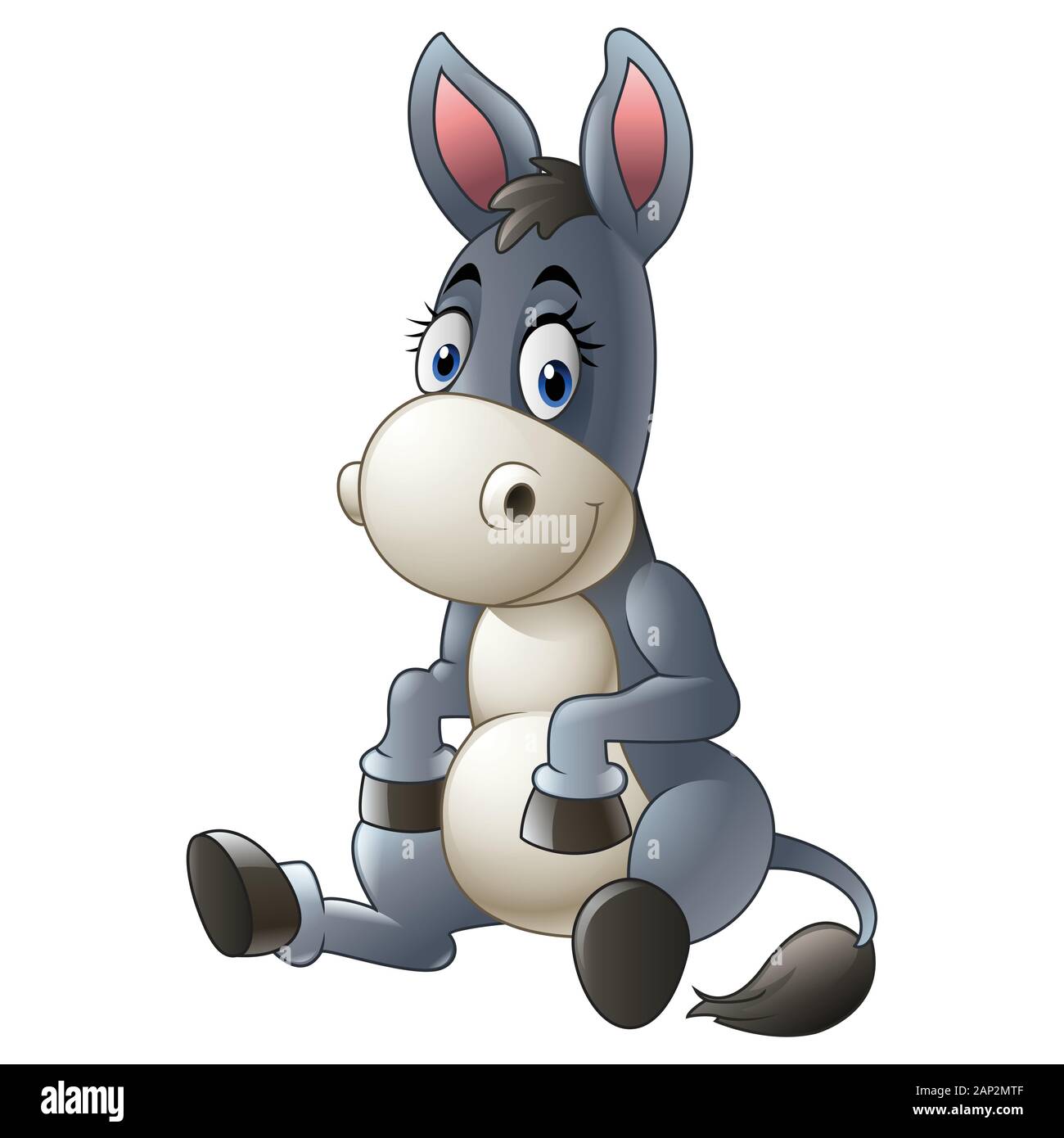 Cartoon donkey hi-res stock photography and images - Alamy