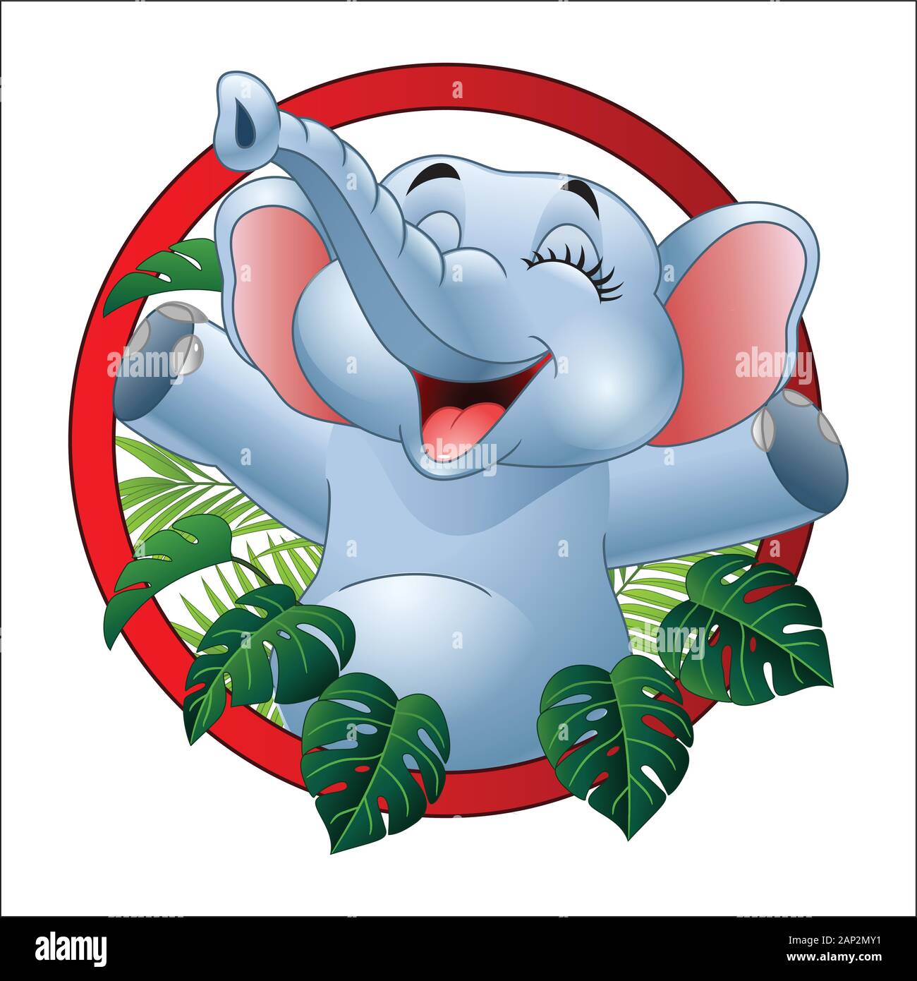 Cartoon funny elephant Stock Vector Image & Art - Alamy
