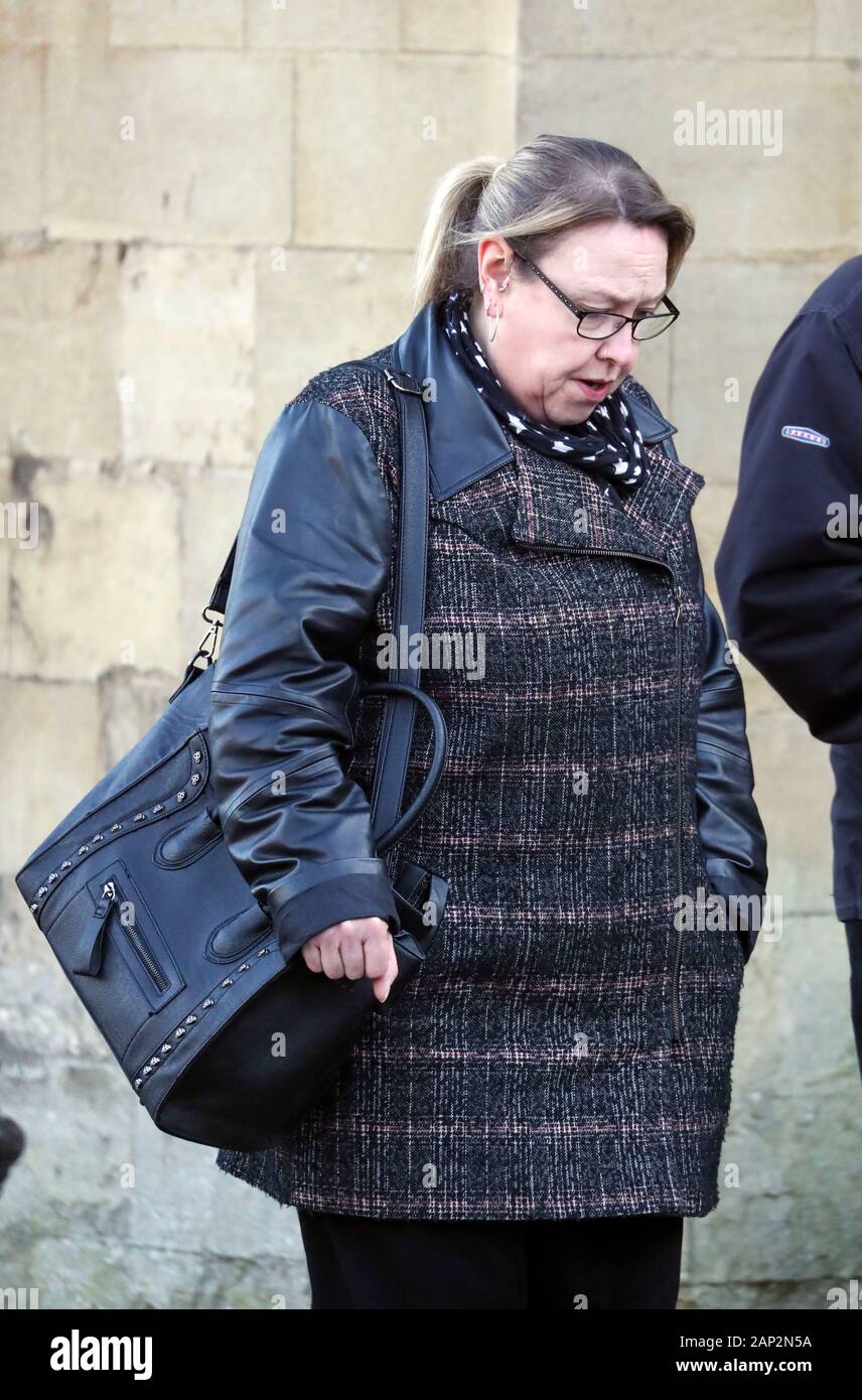Shanda Robinson outside Reading Crown Court where she is charged with ...