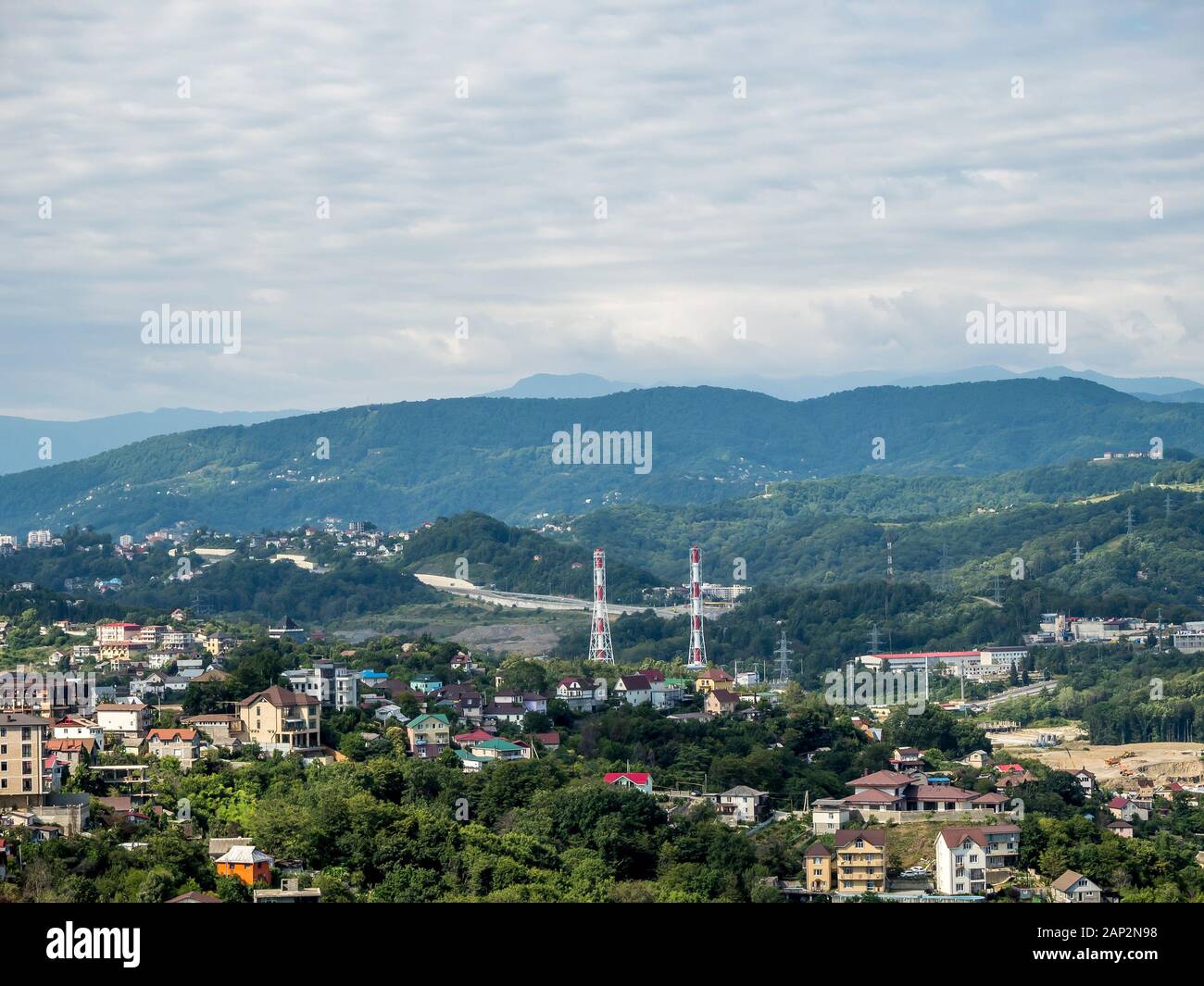 Sightseeing tower on the city of Sochi Stock Photo - Alamy
