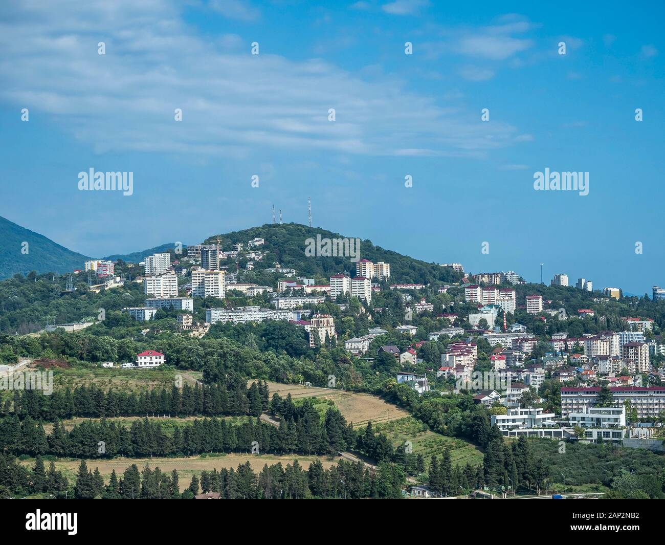 Sightseeing tower on the city of Sochi Stock Photo - Alamy