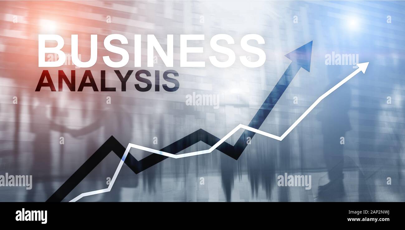Business analysis concept. Financial abstract futuristic background ...