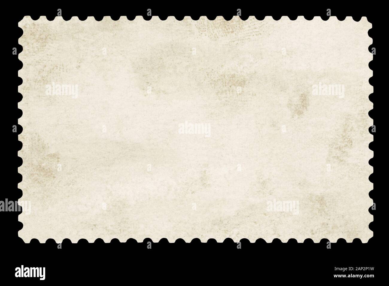 Blank postage stamp - Isolated on Black Stock Photo - Alamy
