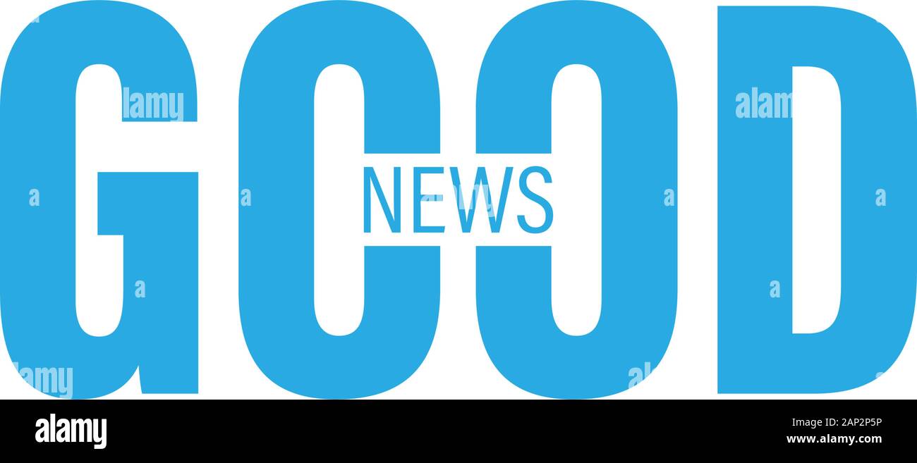 Good news colorful text. Vector illustration, a design about good news ...