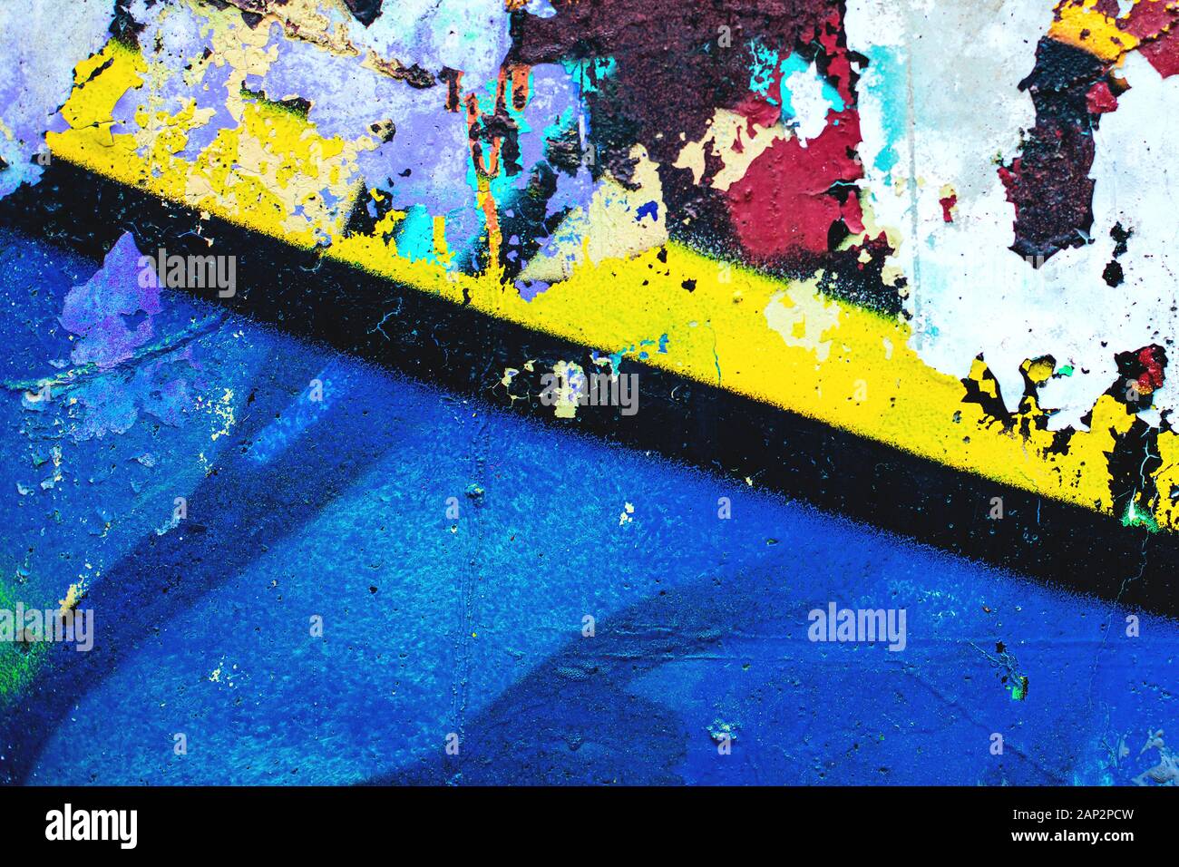 Closeup of colorful urban wall texture. Modern pattern for wallpaper ...