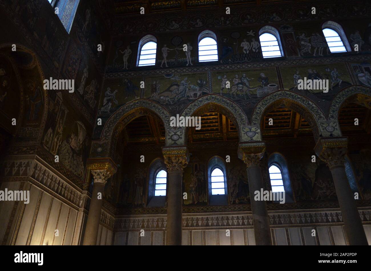 Monreale Cathedral Mosaics Jesus High Resolution Stock Photography and ...