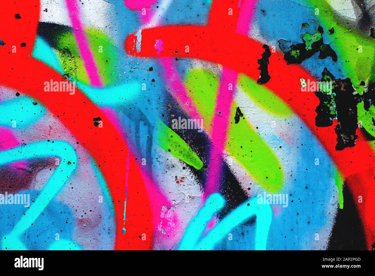 Closeup of colorful urban wall texture. Modern pattern for wallpaper ...