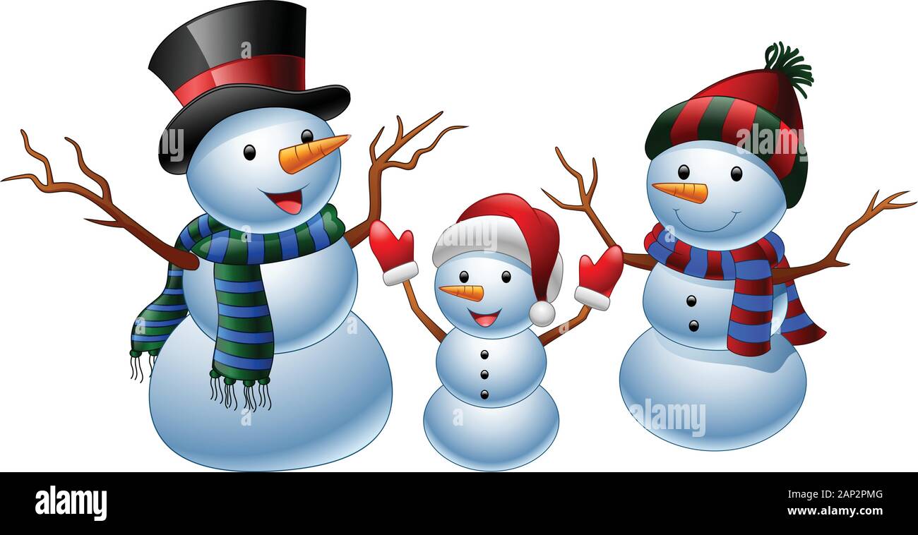 Set of cartoon snowman Stock Vector Image & Art - Alamy