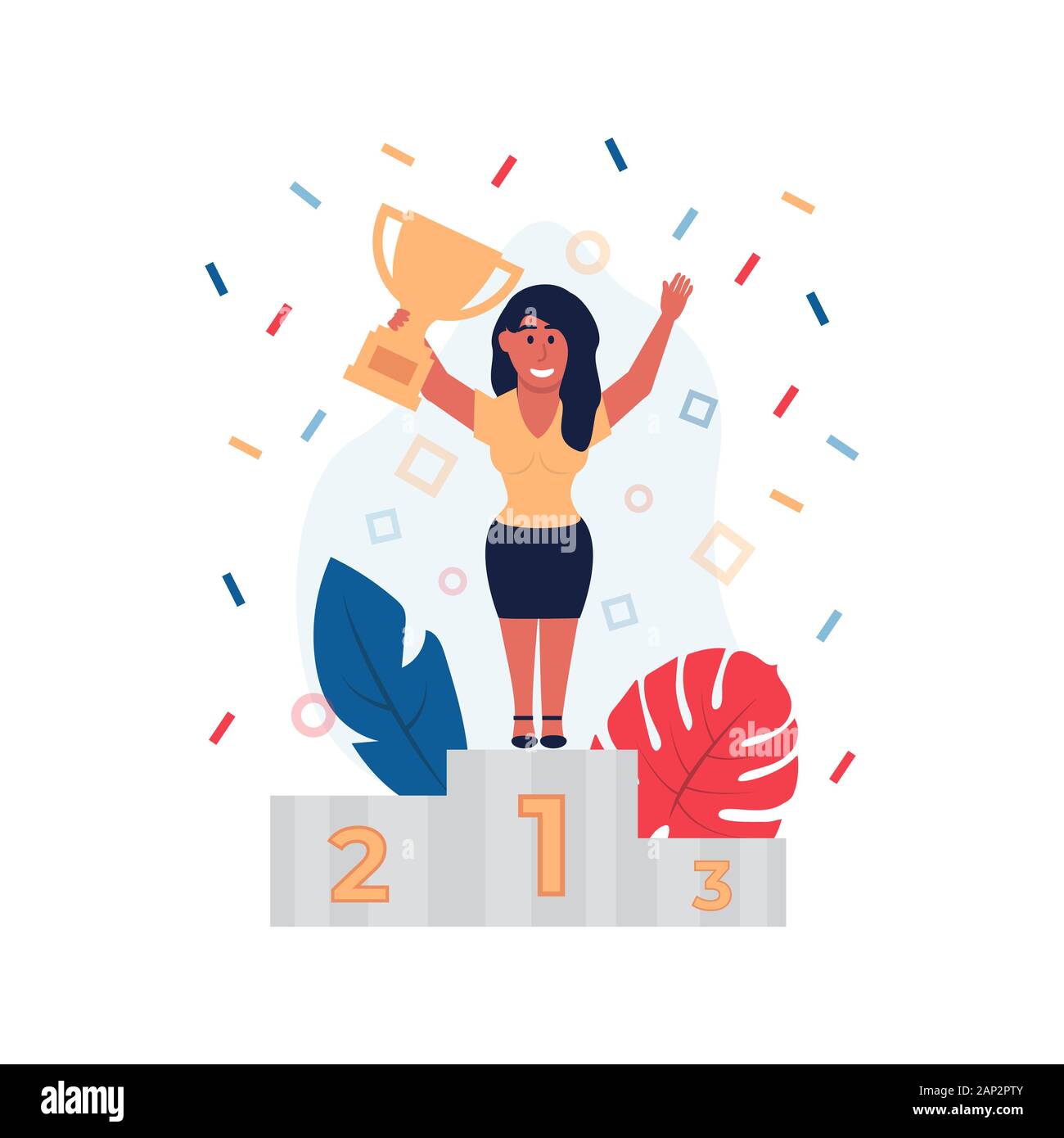 Success Business concept Vector illustration for business design and ...