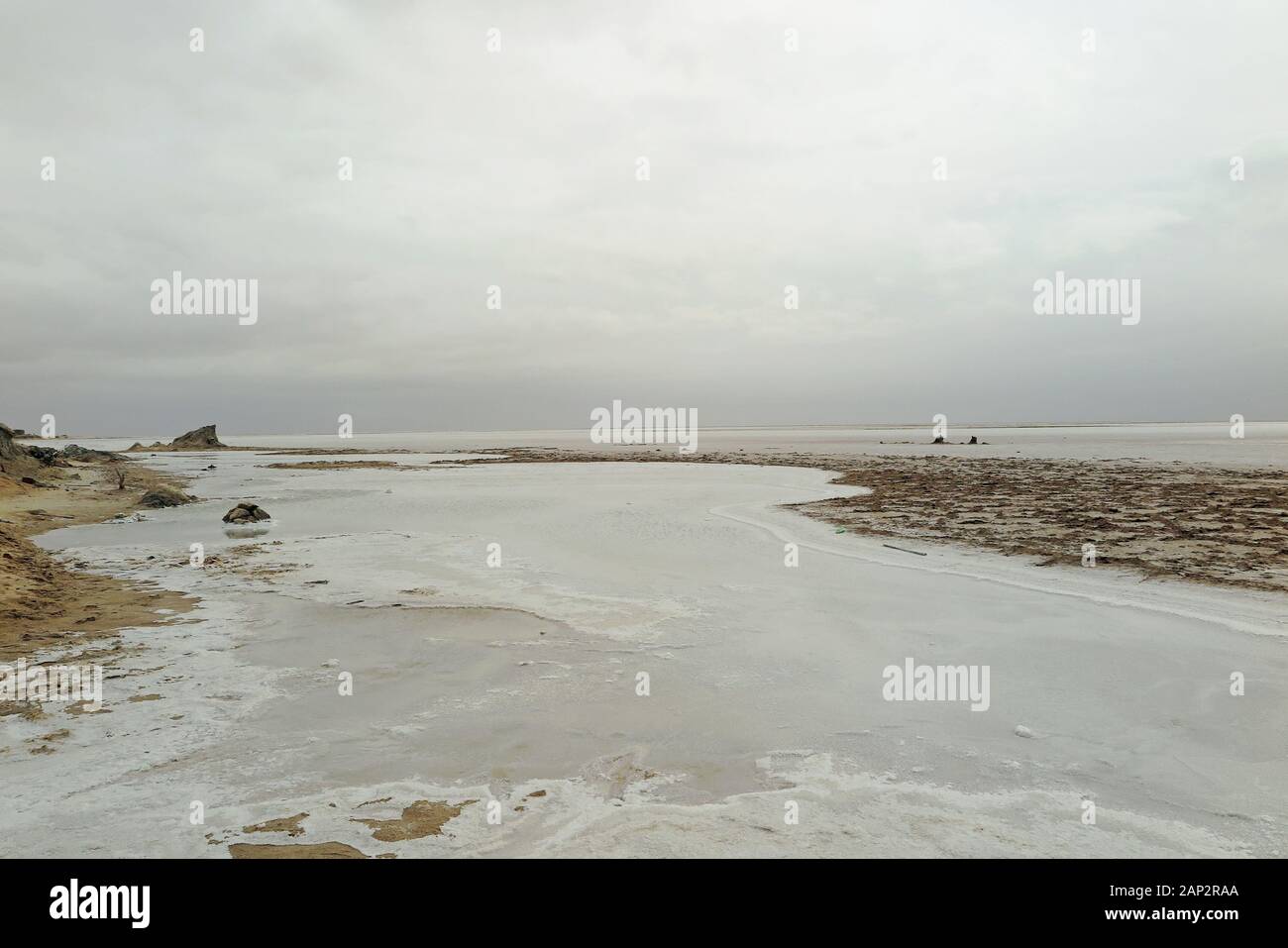 Chott el Djerid, the largest salt lake in the Sahara Stock Photo - Alamy