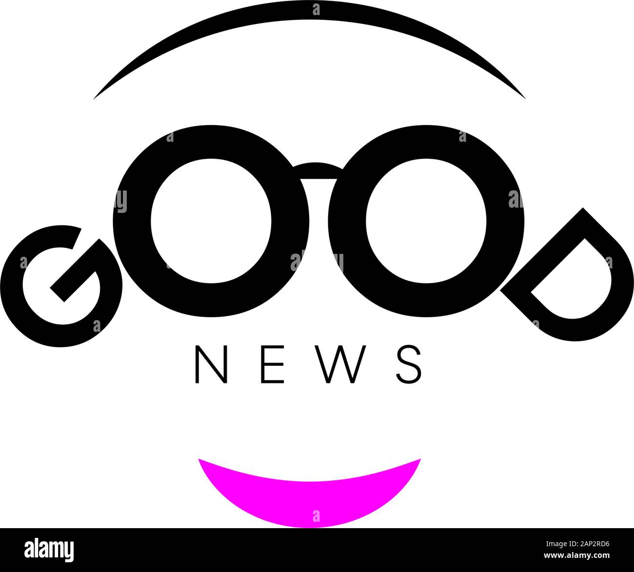 Good news colorful text. Vector illustration, a design about good news ...