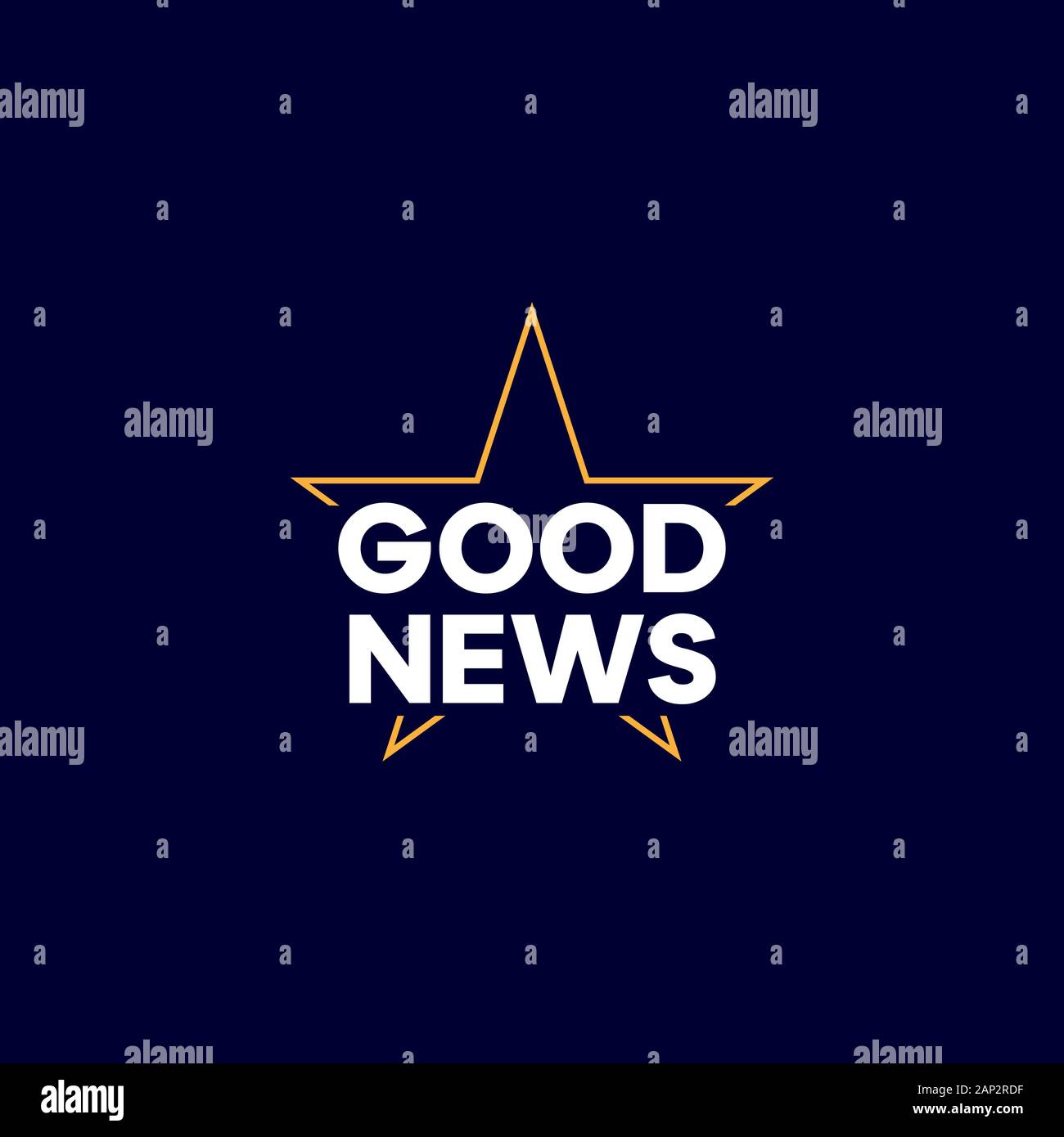 Good news colorful text. Vector illustration, a design about good news ...