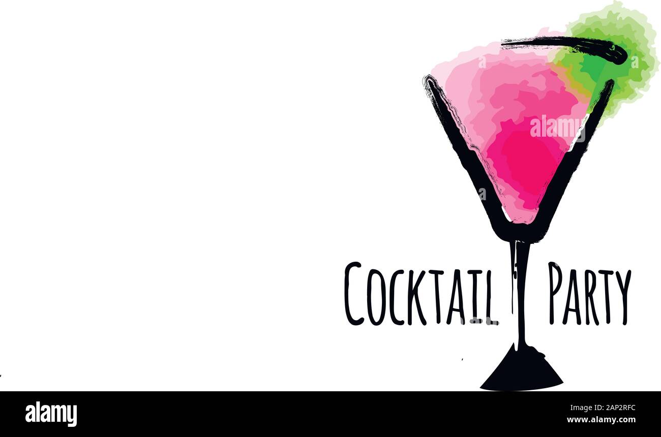Cosmopolitan cocktail glasses isolated on white , a cocktail party ...