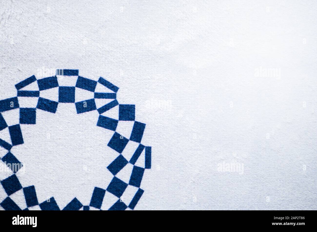 TOKYO, JAPAN, JANUARY. 20. 2020: Modern circle, logo summer olympic ...