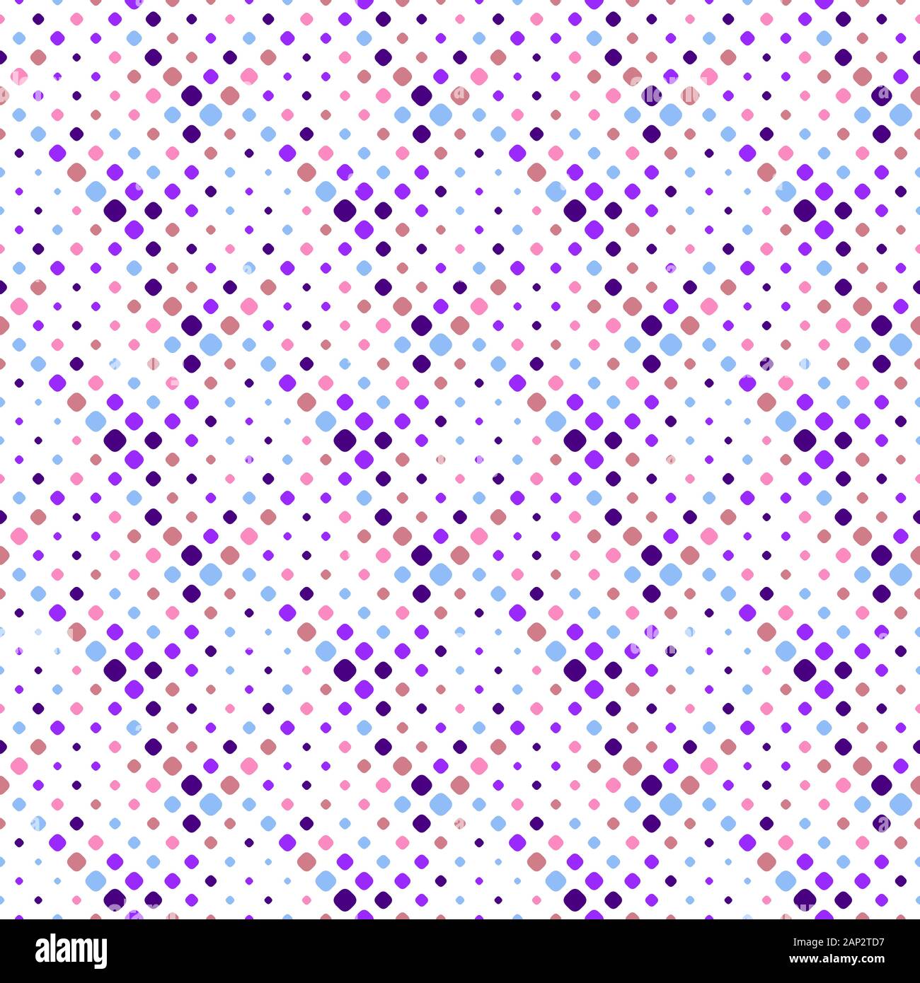 Abstract colorful seamless rounded square pattern background design - geometrical vector ...