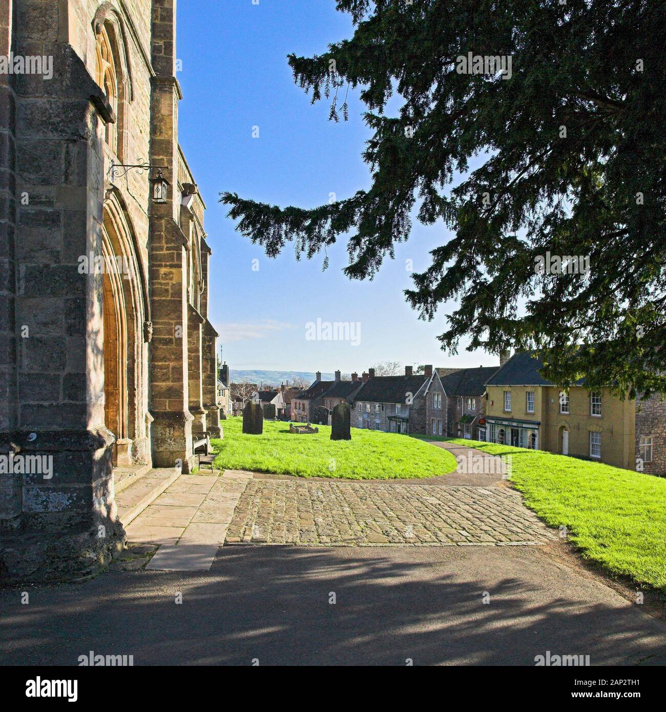 St Mary's Church, Wedmore, Somerset, England, UK Stock Photo - Alamy