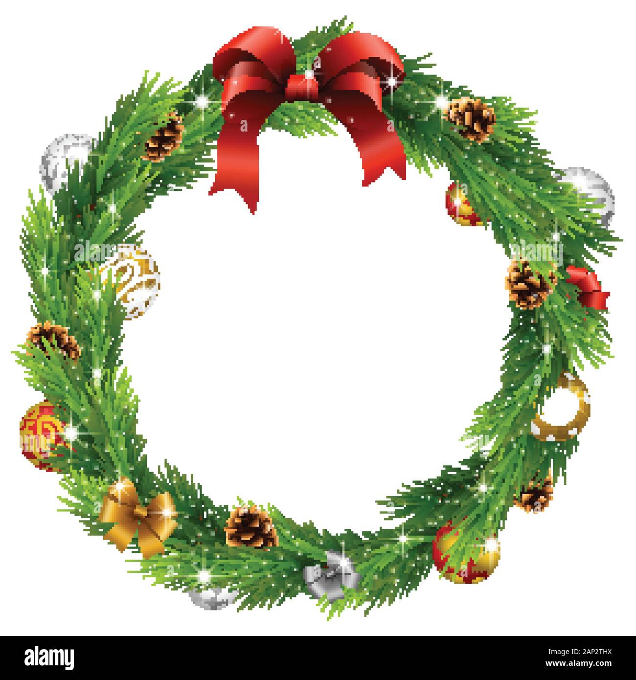 Interior christmas fir branches Stock Vector Images - Alamy