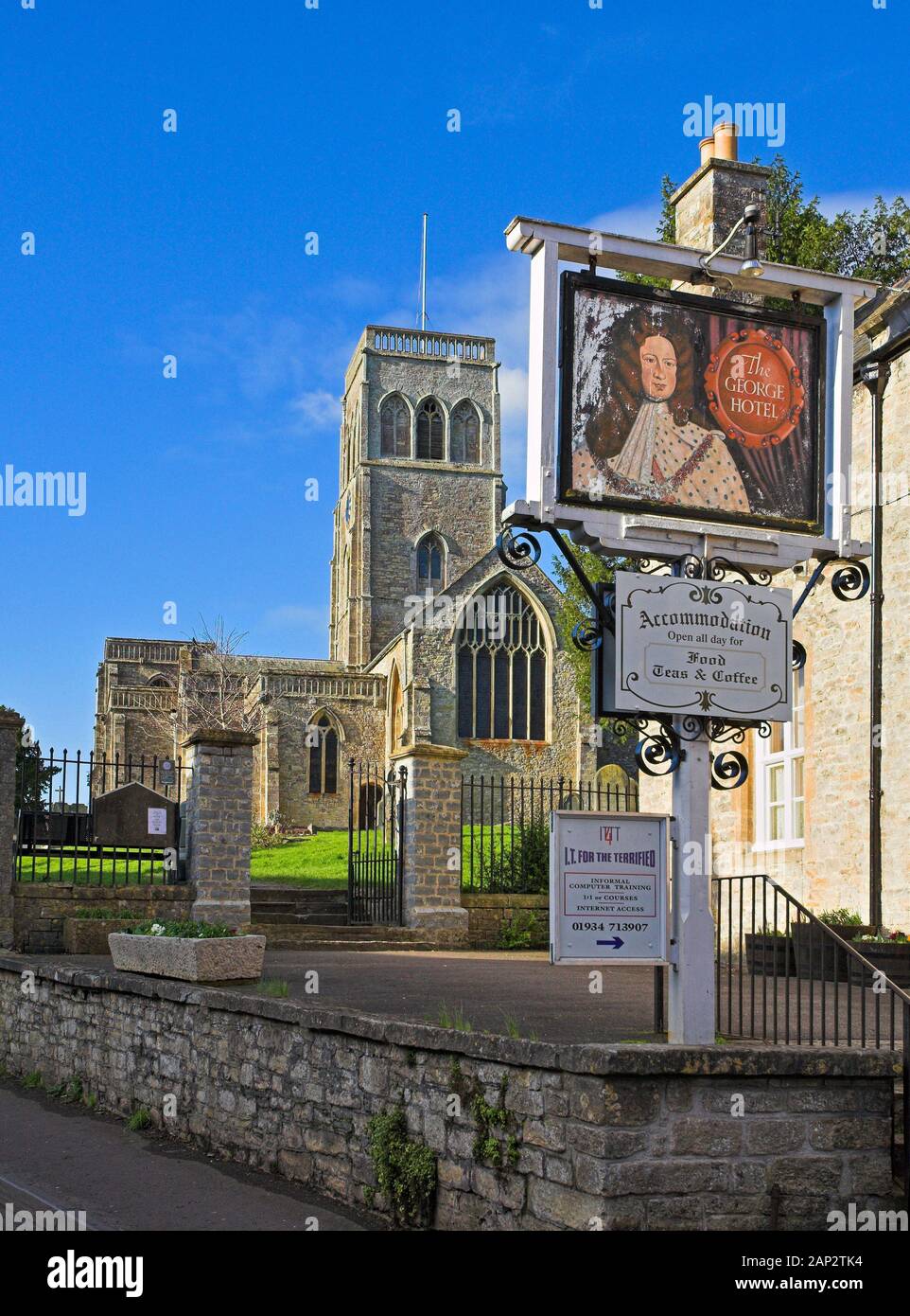 St Mary's Church, Wedmore, Somerset, England, UK Stock Photo - Alamy