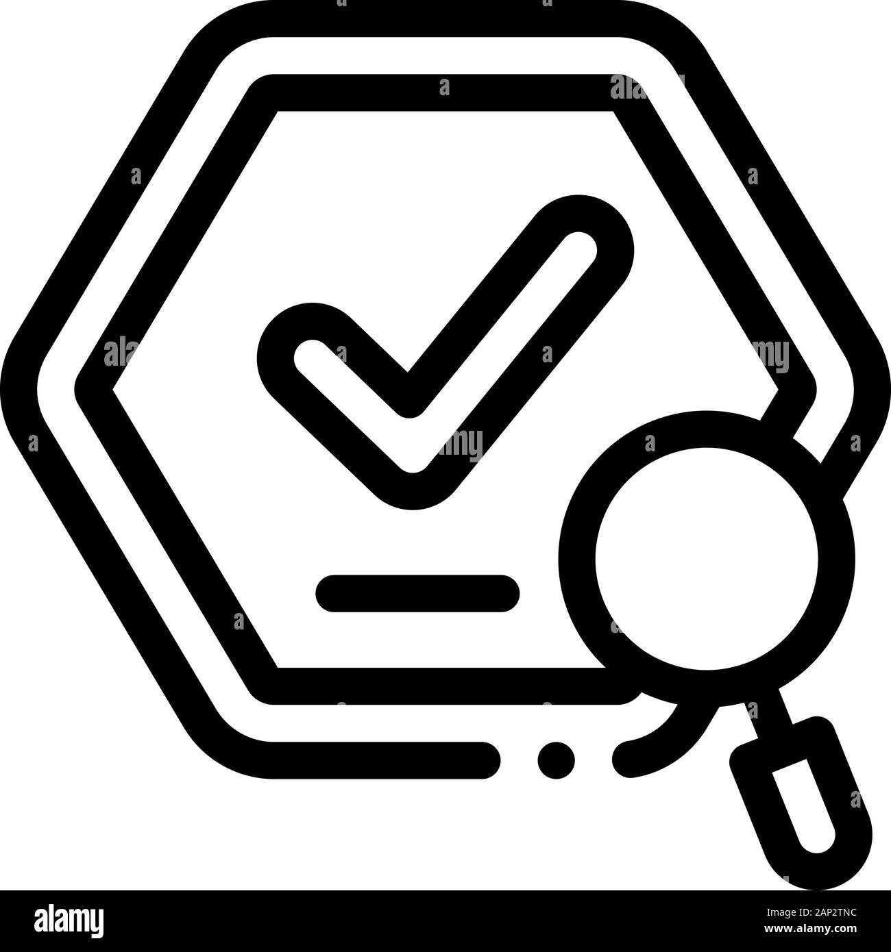 Check Mark Icon Vector Outline Illustration Stock Vector Image & Art ...