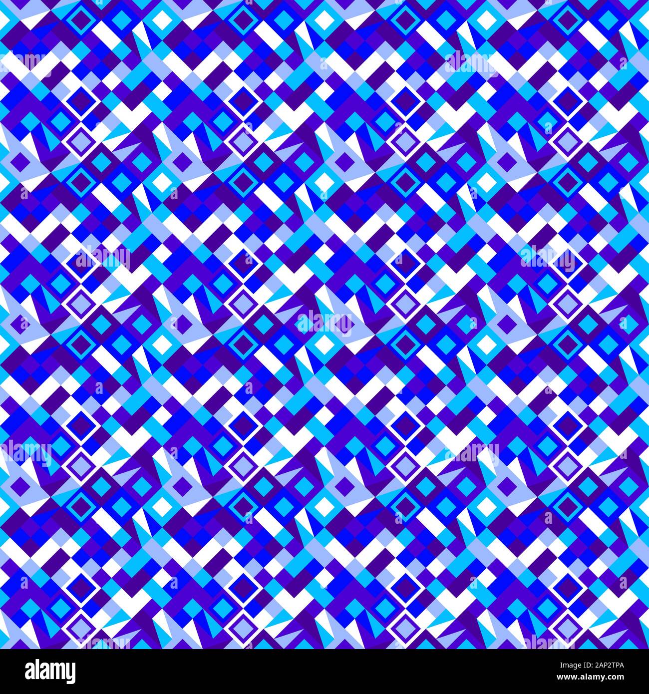 Seamless mosaic pattern background design - colorful vector ...