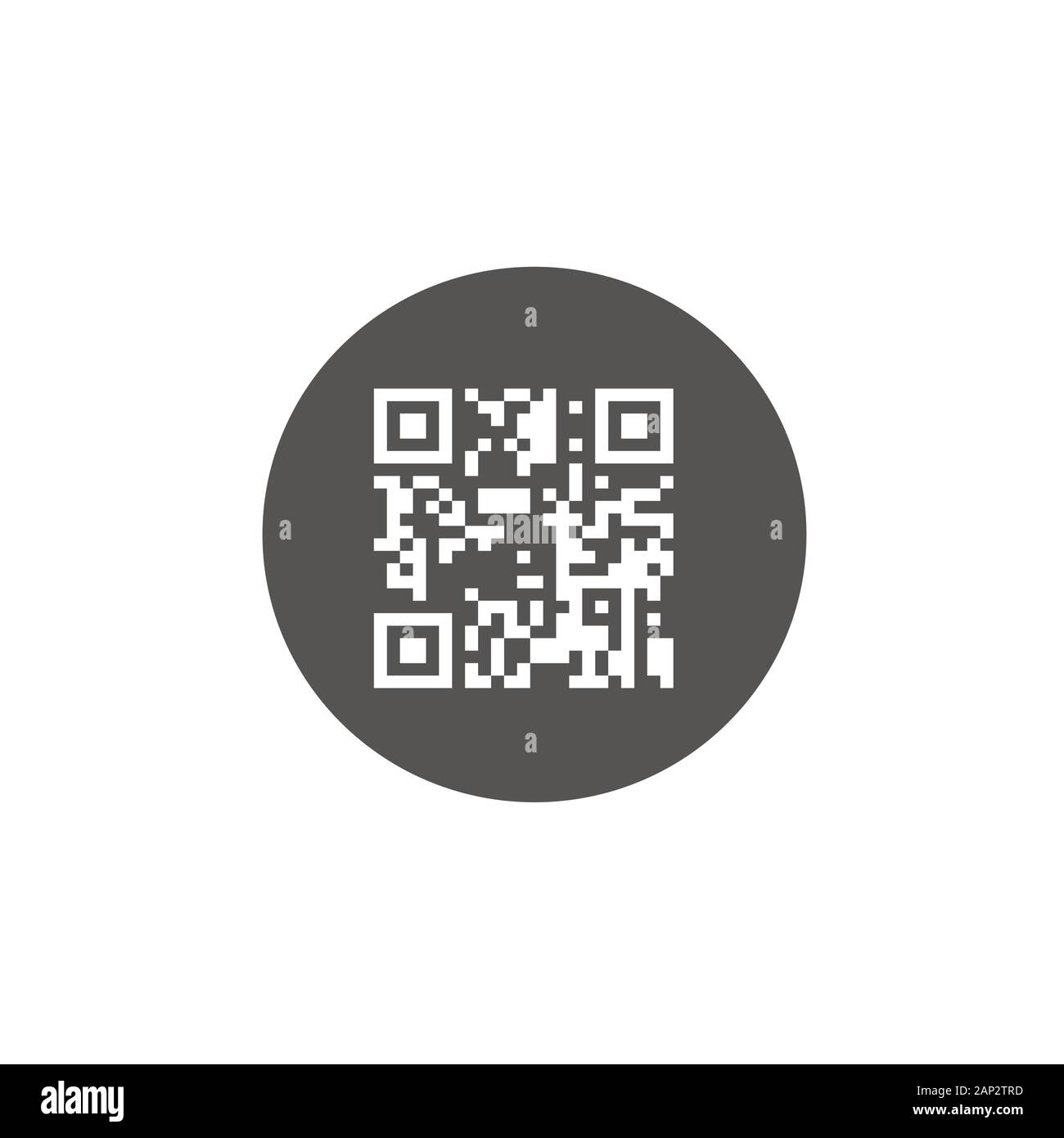 Gray flat vector icon - QR code Stock Vector Image & Art - Alamy