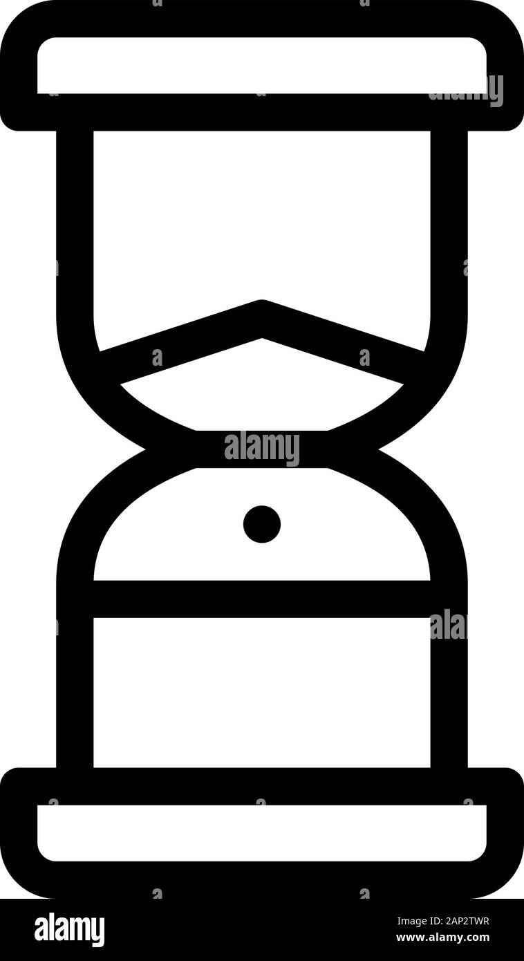 Sand Hourglass Icon Vector Outline Illustration Stock Vector Image ...