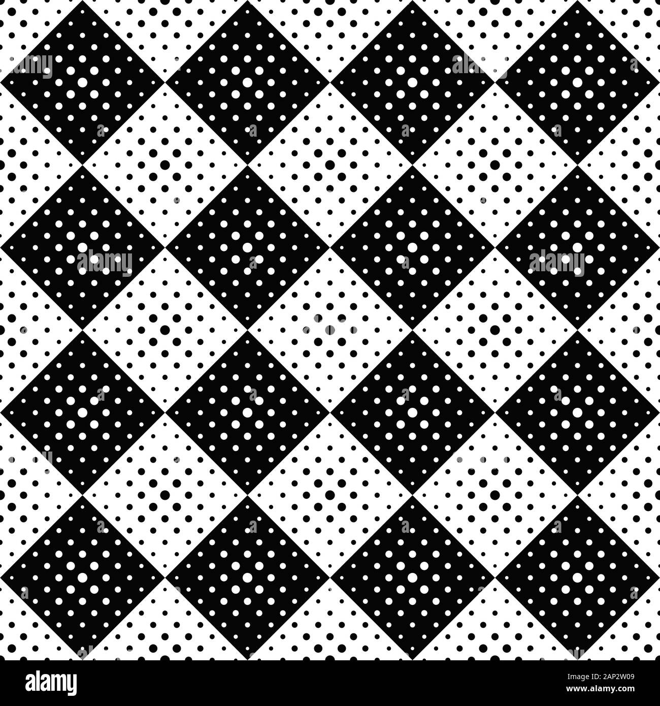 Black and white circle pattern background - monochrome abstract vector ...