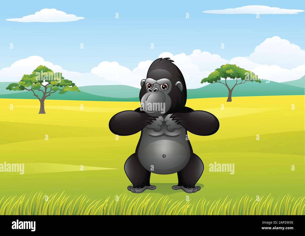 Cartoon gorilla hi-res stock photography and images - Alamy