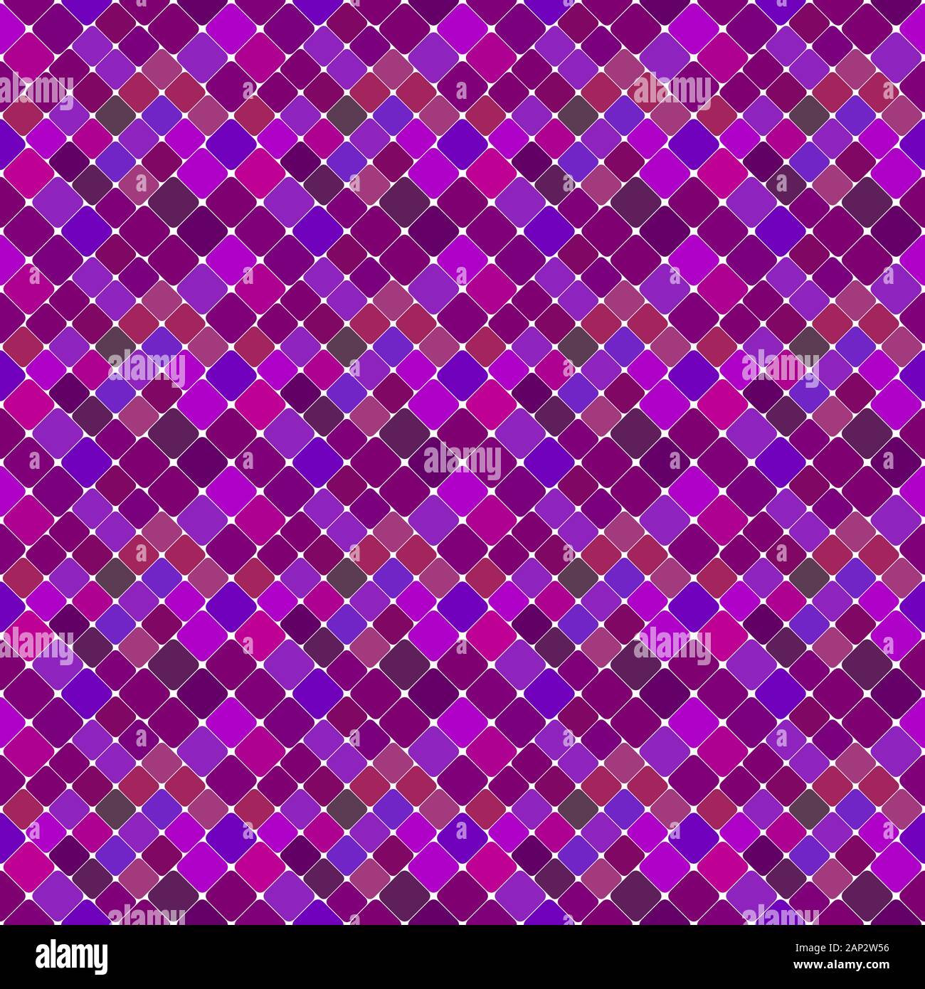 Seamless violet abstract square pattern background design - purple repeating geometrical vector ...