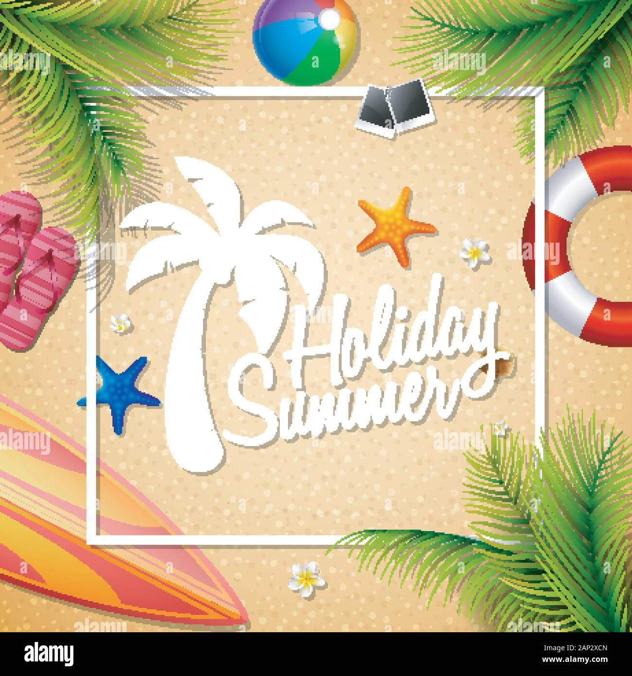 Summer beach background Stock Vector Image & Art - Alamy