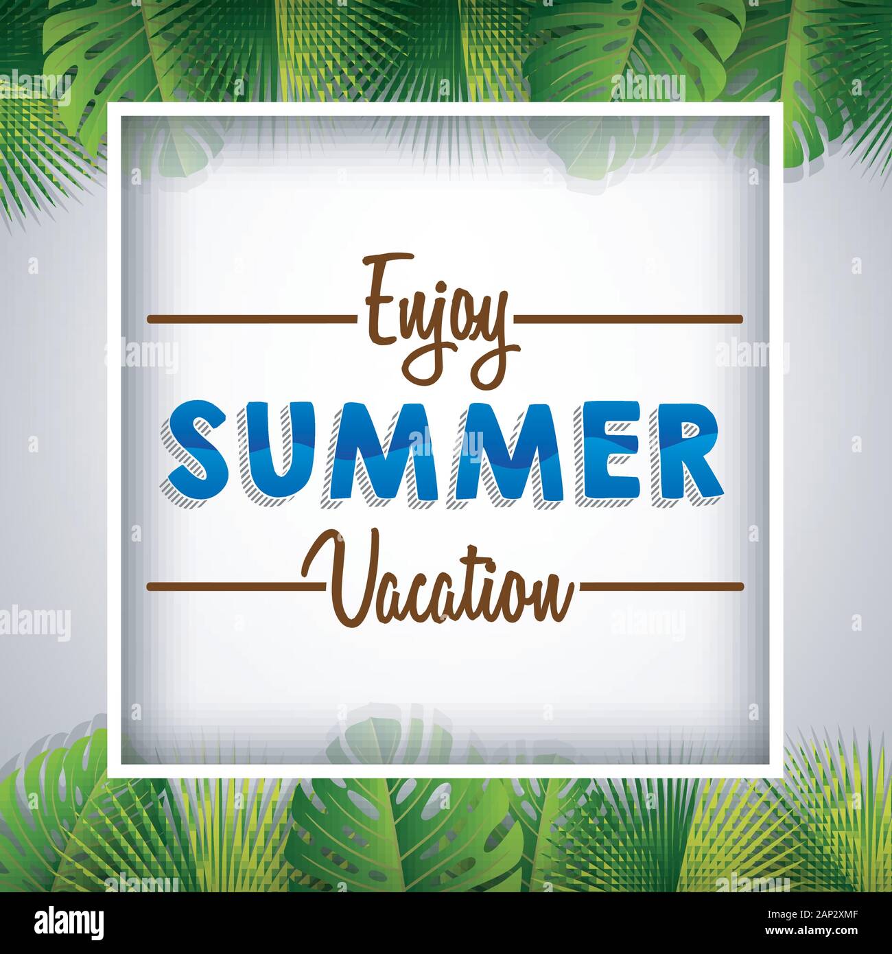 Paradise vacation scene Stock Vector Images - Alamy