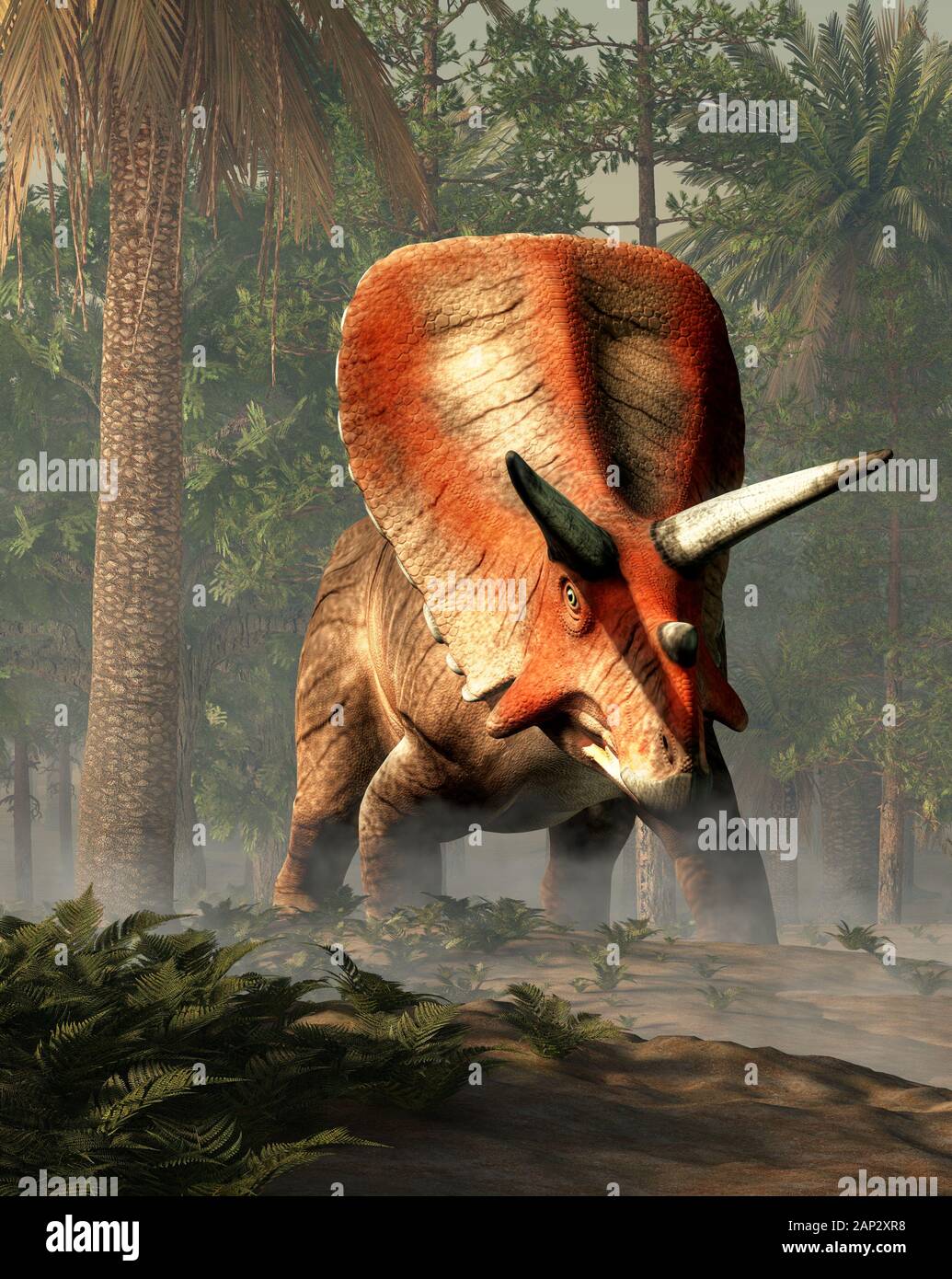 Torosaurus was ceratopsian dinosaur that was a frilled and horned, four ...